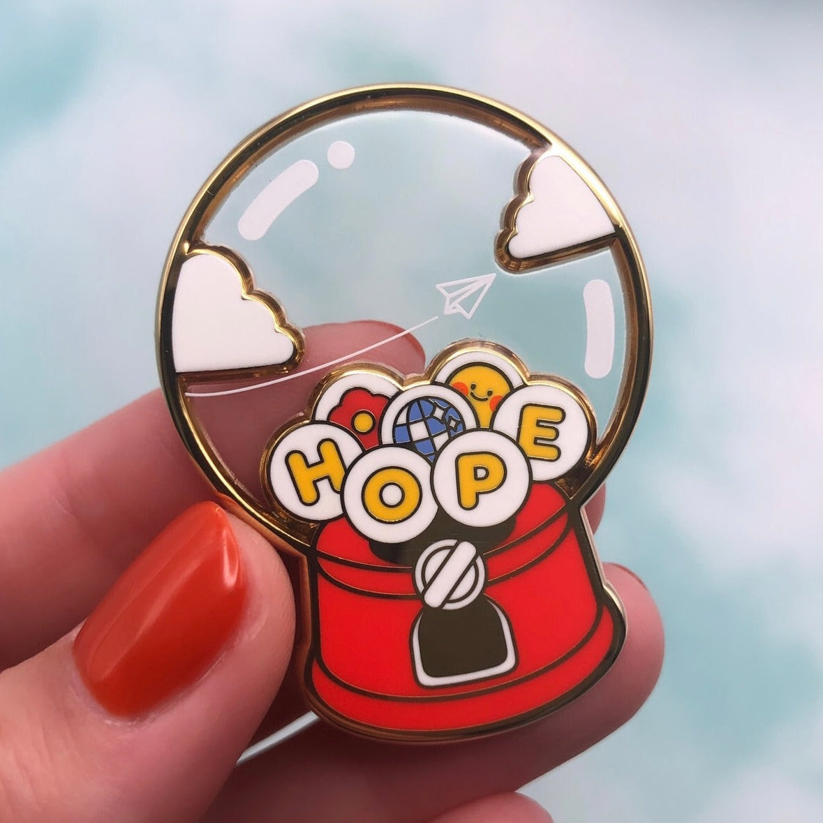 Hope World Transparent Pin – House of Pins